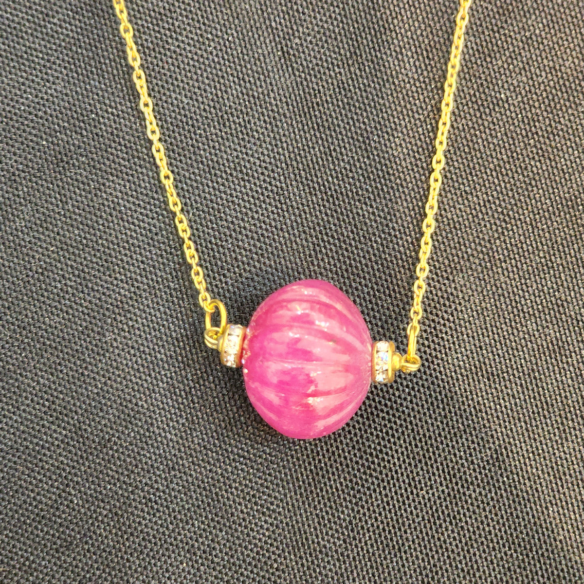 Ruby Pumkin Necklace – Argento Styles