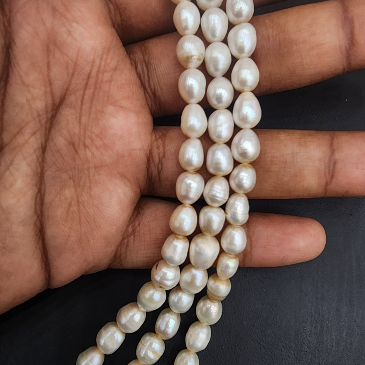Three-Strand Pearl Necklace – Argento Styles