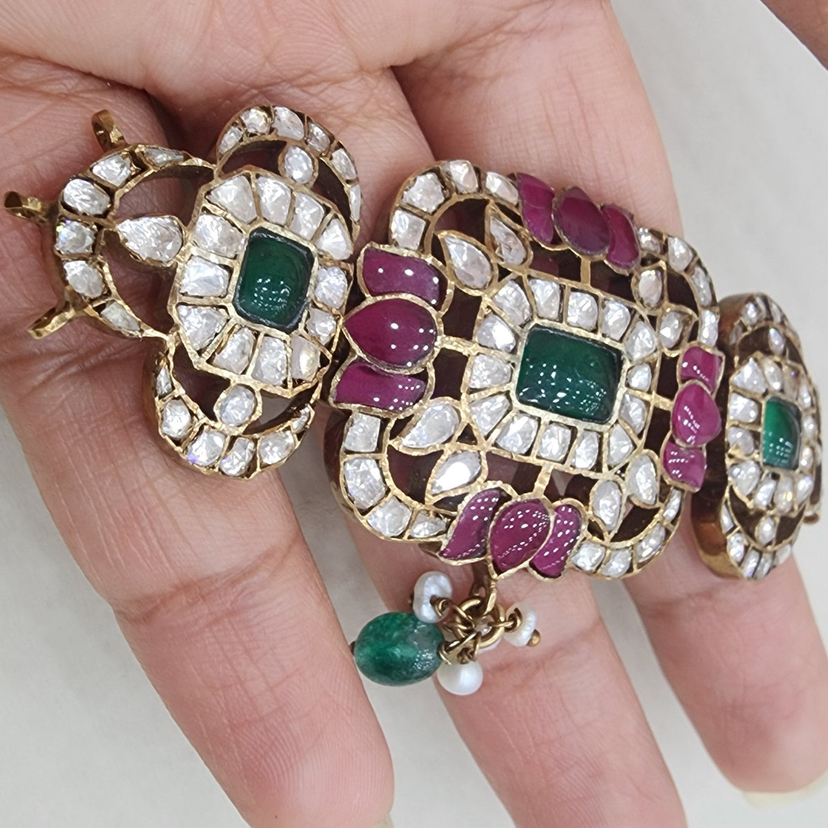 Victorian Ruby and Emerald Choker/Armlet – Argento Styles