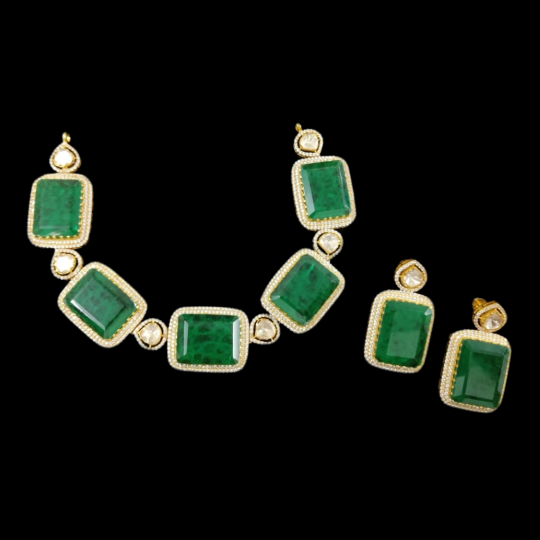 Emerald Sabyasachi Necklace – Argento Styles